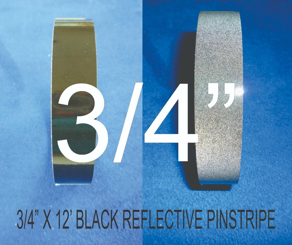 12 FT Genuine 3M 5100R-85 Black Reflective Tape - Select your width | eBay