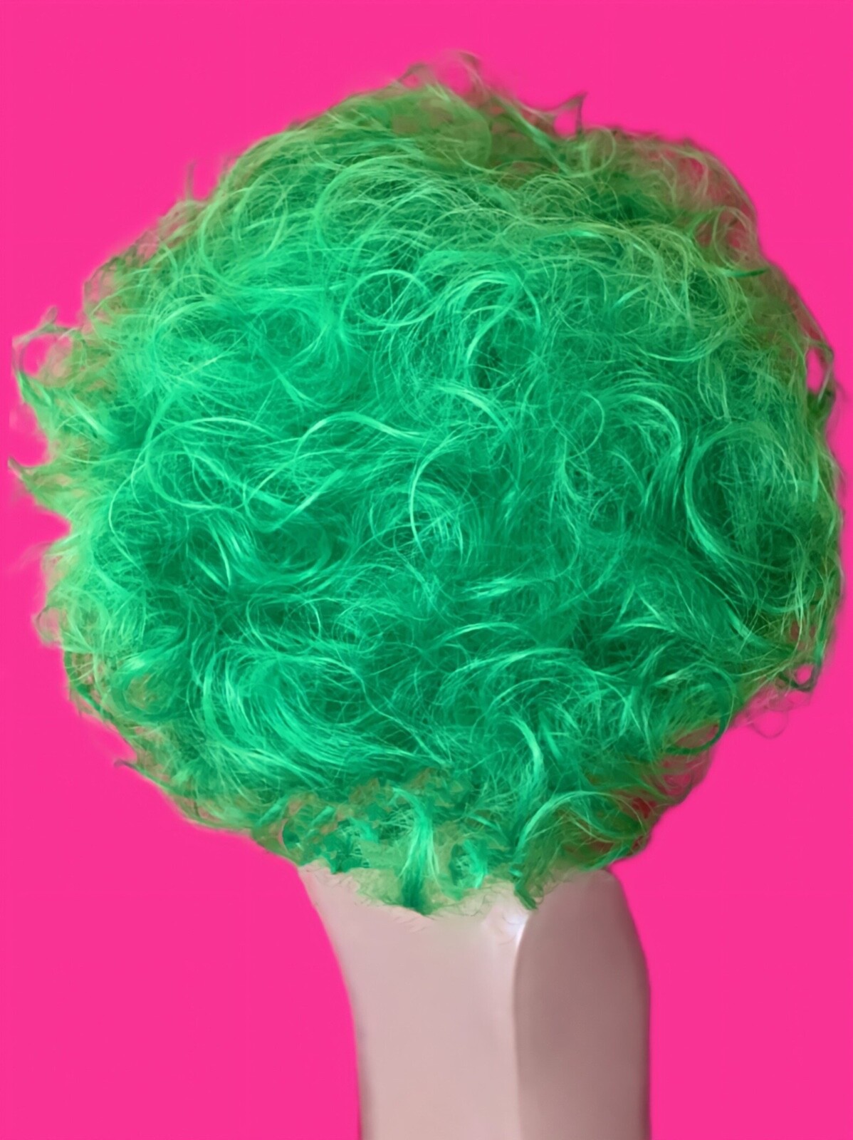 BRIGHT GREEN Classic Big Drag WIG! Lace Front Custom Costume Drag Queen ...