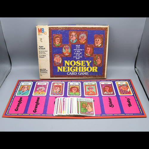 Nosey Neighbor Card Game Vintage 1981 Milton Bradley COMPLETE | eBay