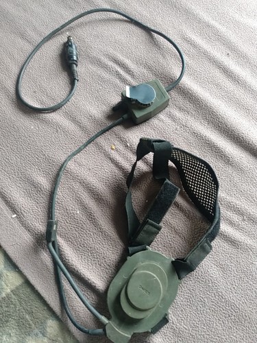 Tactical Military Army Helmet Headset Single Ear w/Boom Mic/Chest ...