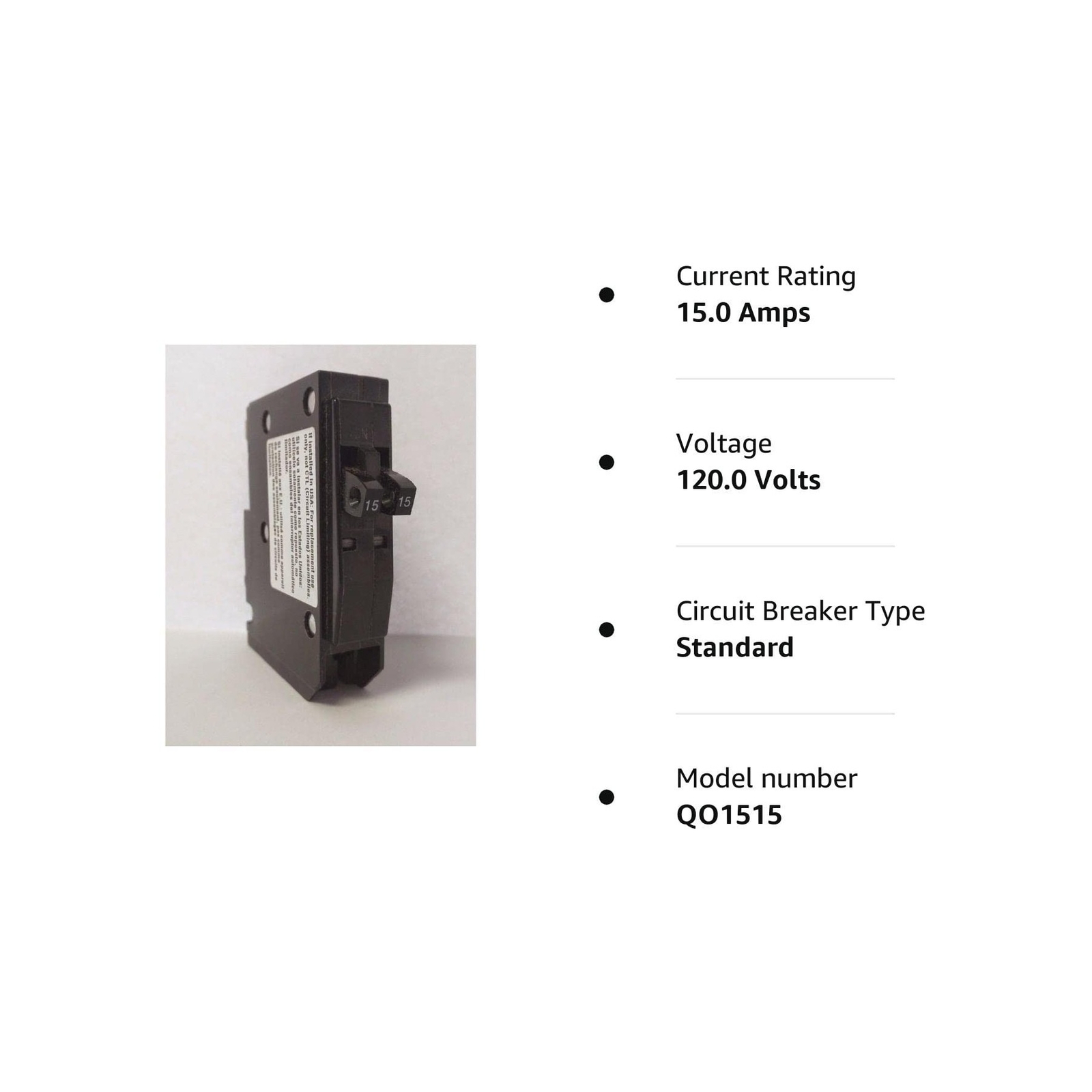 QO1515 Square D Tandem Circuit Breaker 2-15 Amp 1 Pole 120V (New) for ...