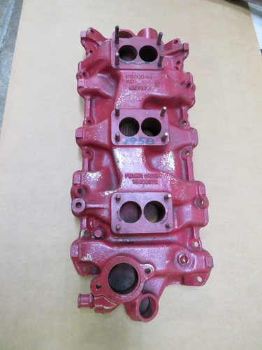 1958 59 60 61 GM 348 Tri Power Intake Manifold OEM 3749948 Impala Bel ...