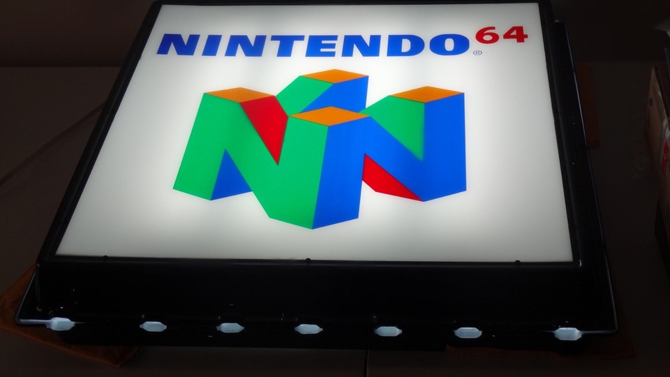 NINTENDO N64 PLAYSTATION SIGN NEW UNUSED EXTREMELY RARE HOLY GRAIL MUST ...