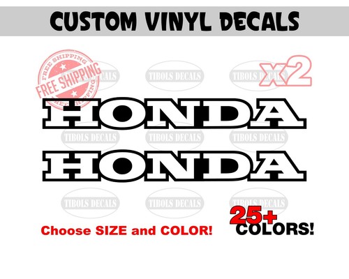 2x HONDA Decals, HONDA Sticker (1 set) Helmet Boat Motorcycle PWC ...