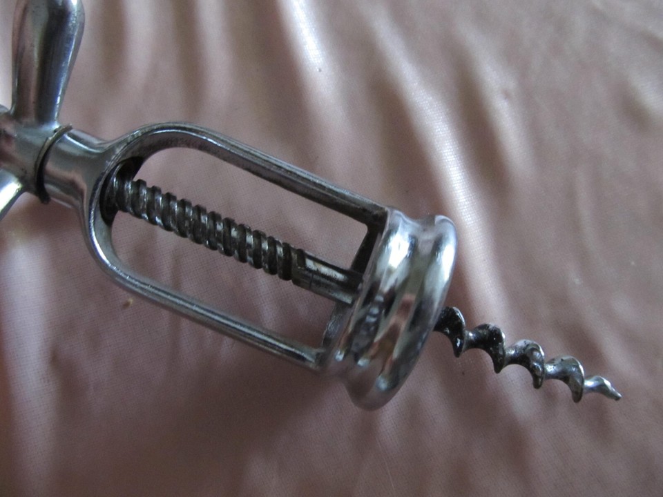 Vintage Corkscrew With Helix Marked JP PARIS PERILLE Chrome Metal | eBay