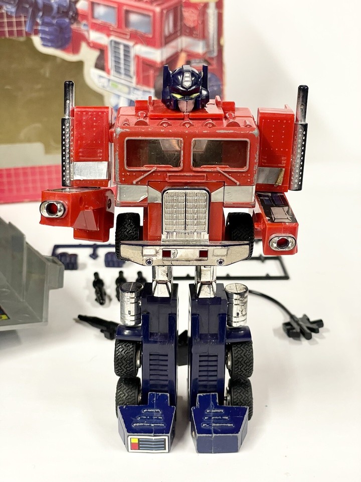 Transformers G1 OPTIMUS PRIME Autobot Trailer 1982 TAKARA Near Complete ...