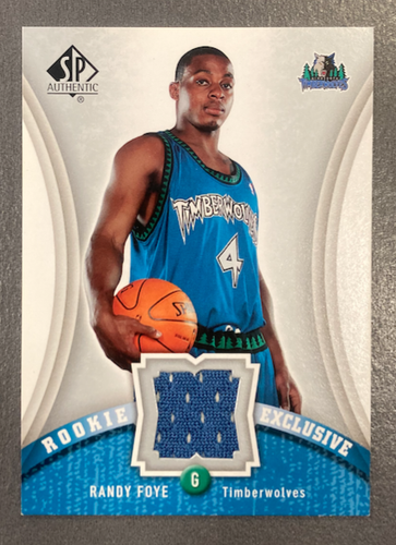 RANDY FOYE 2006-07 SP AUTHENTIC ROOKIE EXCLUSIVE JERSEY | eBay