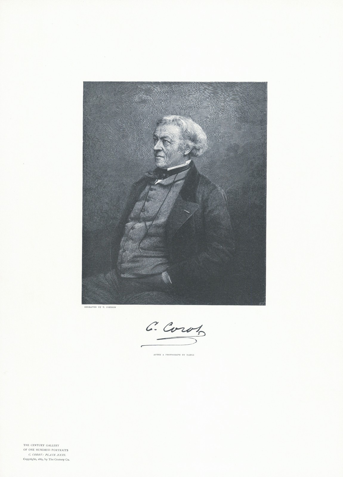 1897 Portrait of C. Corot | eBay