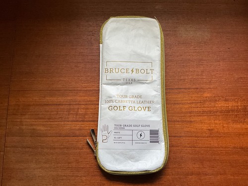 RARE!!! Bruce Bolt golf glove gold series white XL | eBay