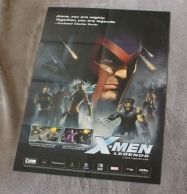 X-men Legends 2001 Magneto Nintendo PS2 Xbox Game Marvel PROMO Poster ...