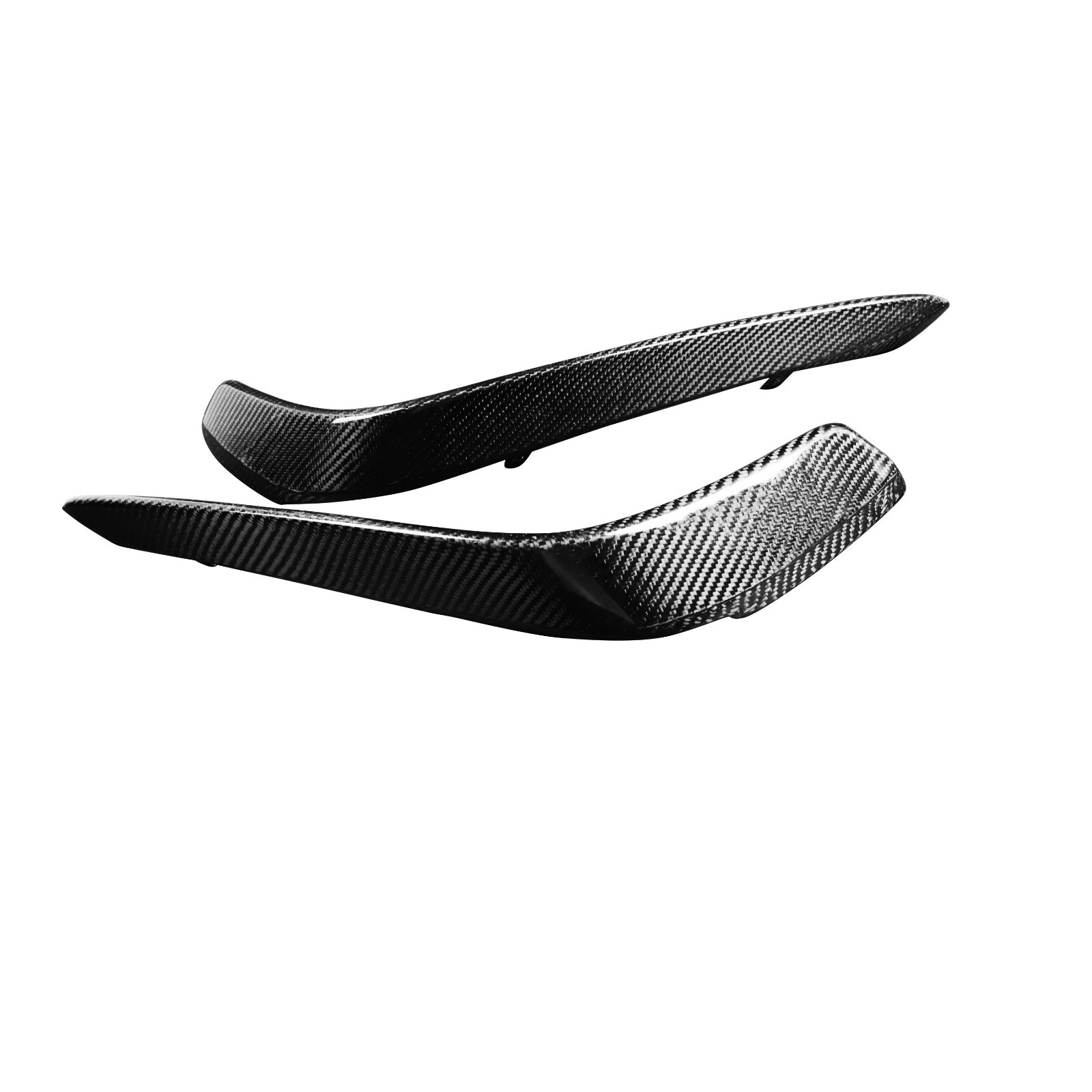 Dry Carbon Fiber Front Bumper Fog Lamp Spoiler Cover For Benz W205 S205 ...