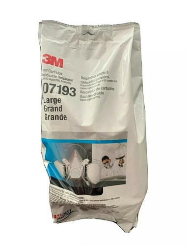 2 Packs of New 3M 07193 Dual Cartridge Respirator Assembly Organic ...