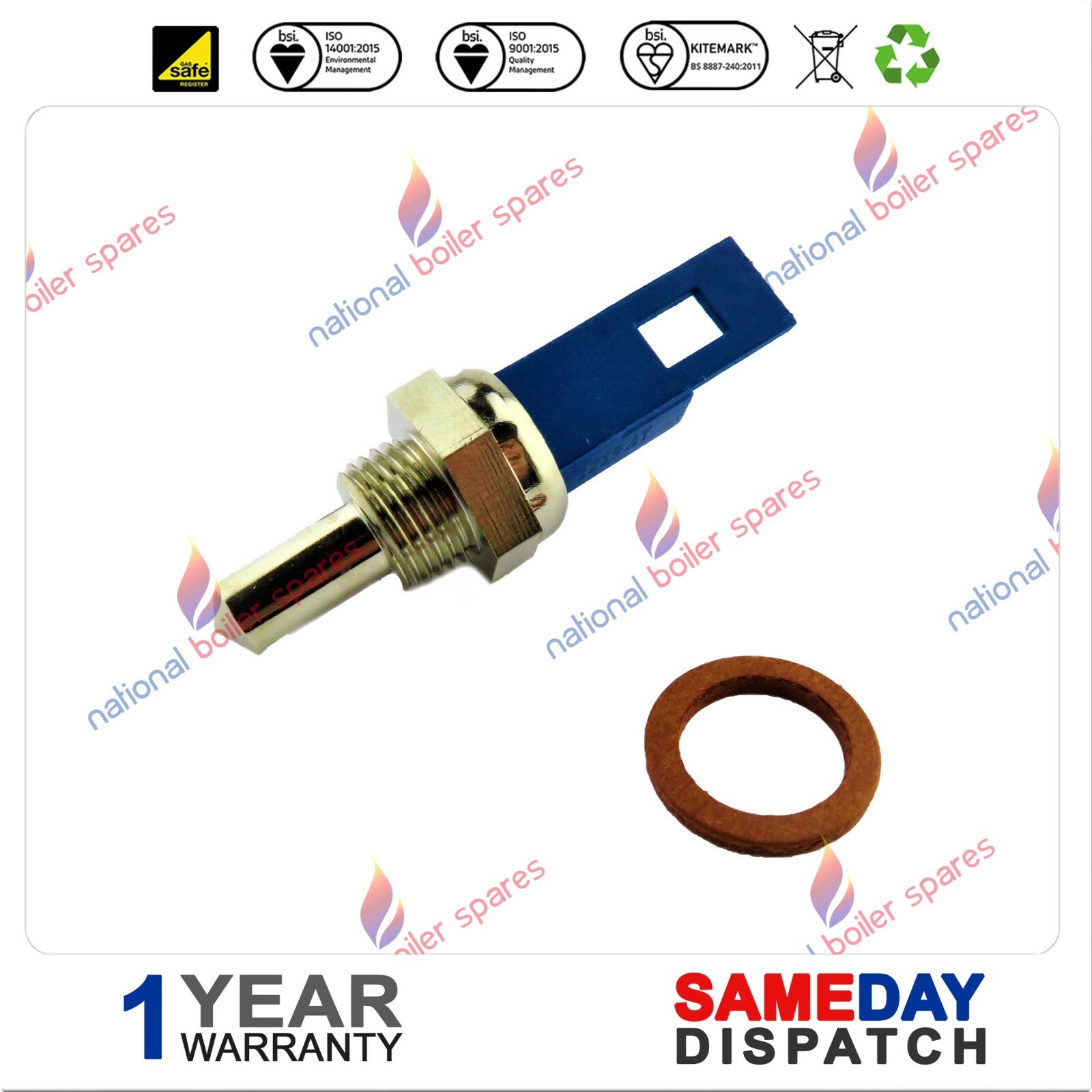 Vokera Linea 24 28 Plus AG Thermistor Thermister NTC Sensor 8484 | eBay UK