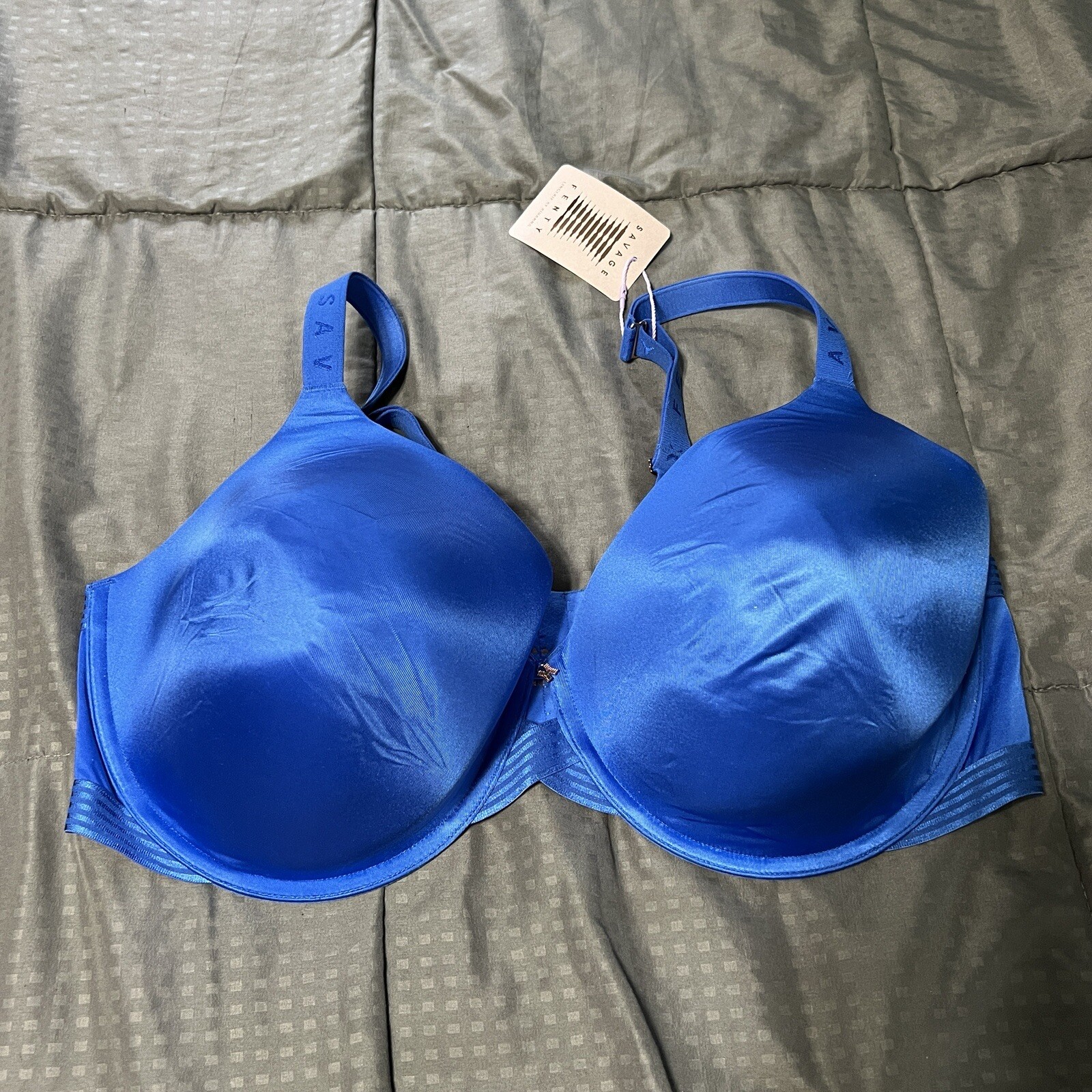 Savage X Fenty Blue Underwire Bra New NWT Women's Size 44G | eBay