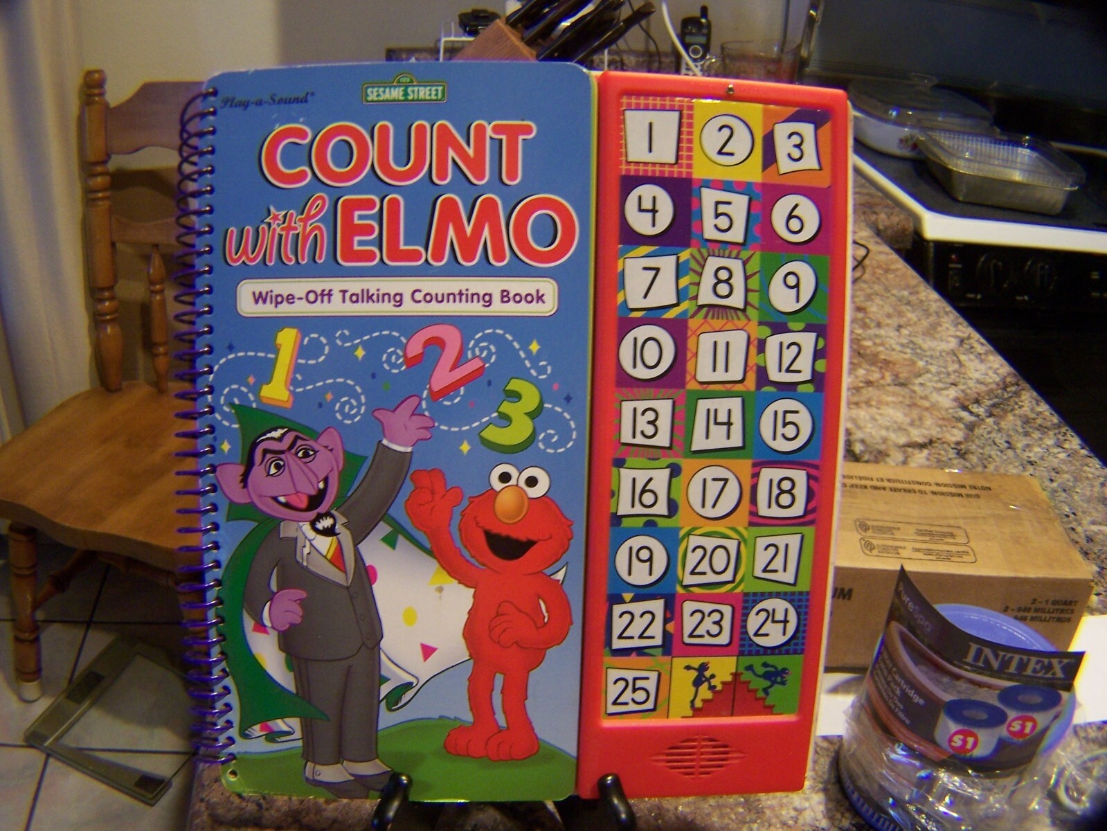 Play-A-Sound Ser.: Count with Elmo : Wipe-Off Talking Counting Book by ...