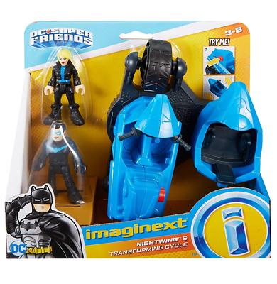 FISHER PRICE Imaginext DC Comics Black Canary, Nightwing & Transforming ...