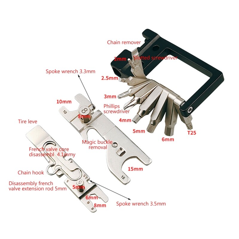 Multi-function Wrench Repair Tool Kit Portable Mechanic Fix Tool | eBay