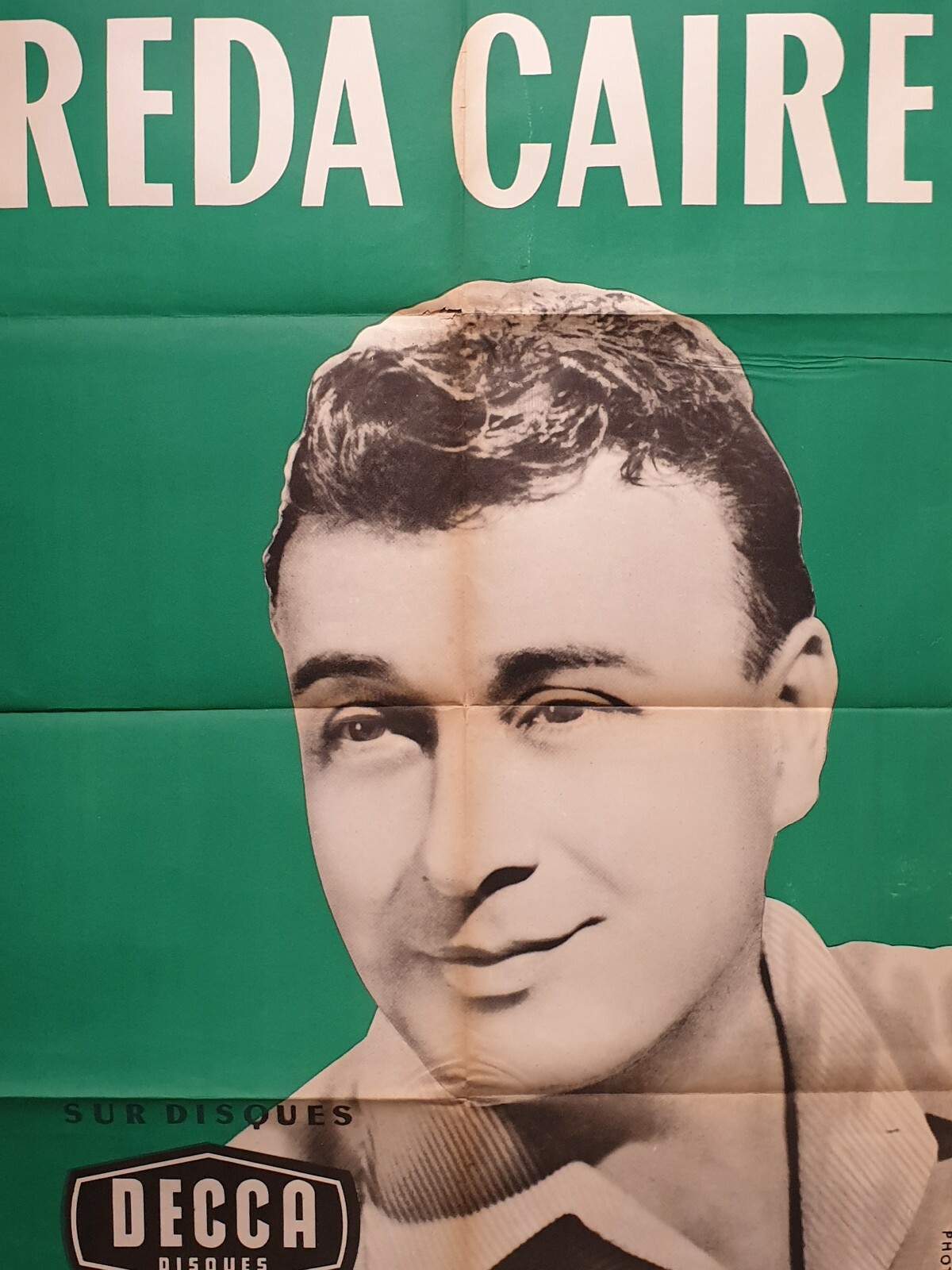 Affiche ancienne Reda Caire Decca Disques Janguy Deligne 80x120 | eBay