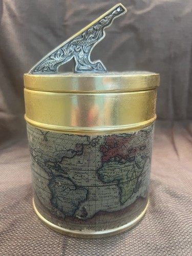 1970s Typvs Orbis Terrarvm Humidor Nautical Theme with Sundial Lid ...