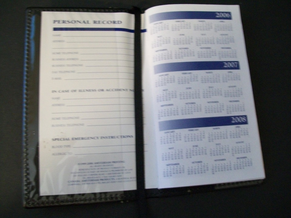Vintage Personal Calendar Date Book Pocket Diary Lot Early 2000s ...