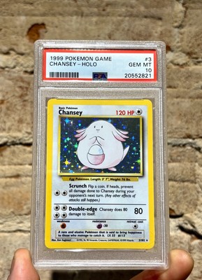 1999 POKEMON BASE SET UNLIMITED #3/102 CHANSEY HOLO PSA 10 | eBay