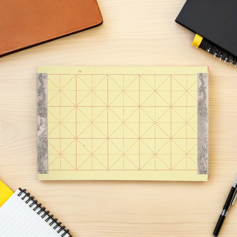 1 pair Paperweight For Calligraphy - 9inch Metal Dragon Phoenix ...