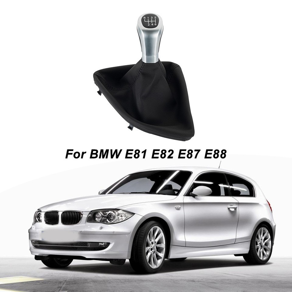 For BMW Series 1 6 Speed Gear Shift Knob and Gaiter Boot Cover Frame ...