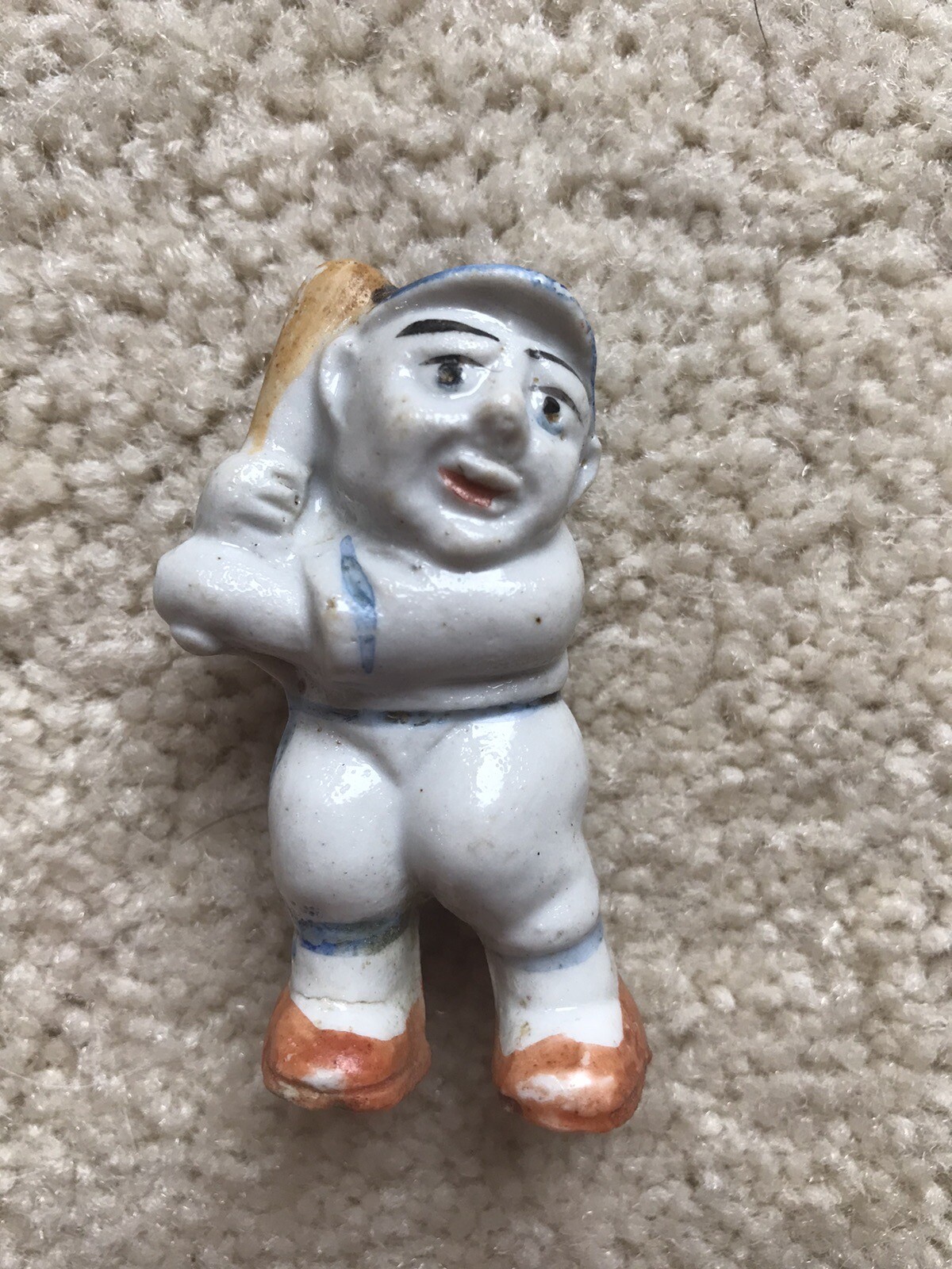 Vintage Ceramic Porcelain Baseball Player Figurine Japan Great ...