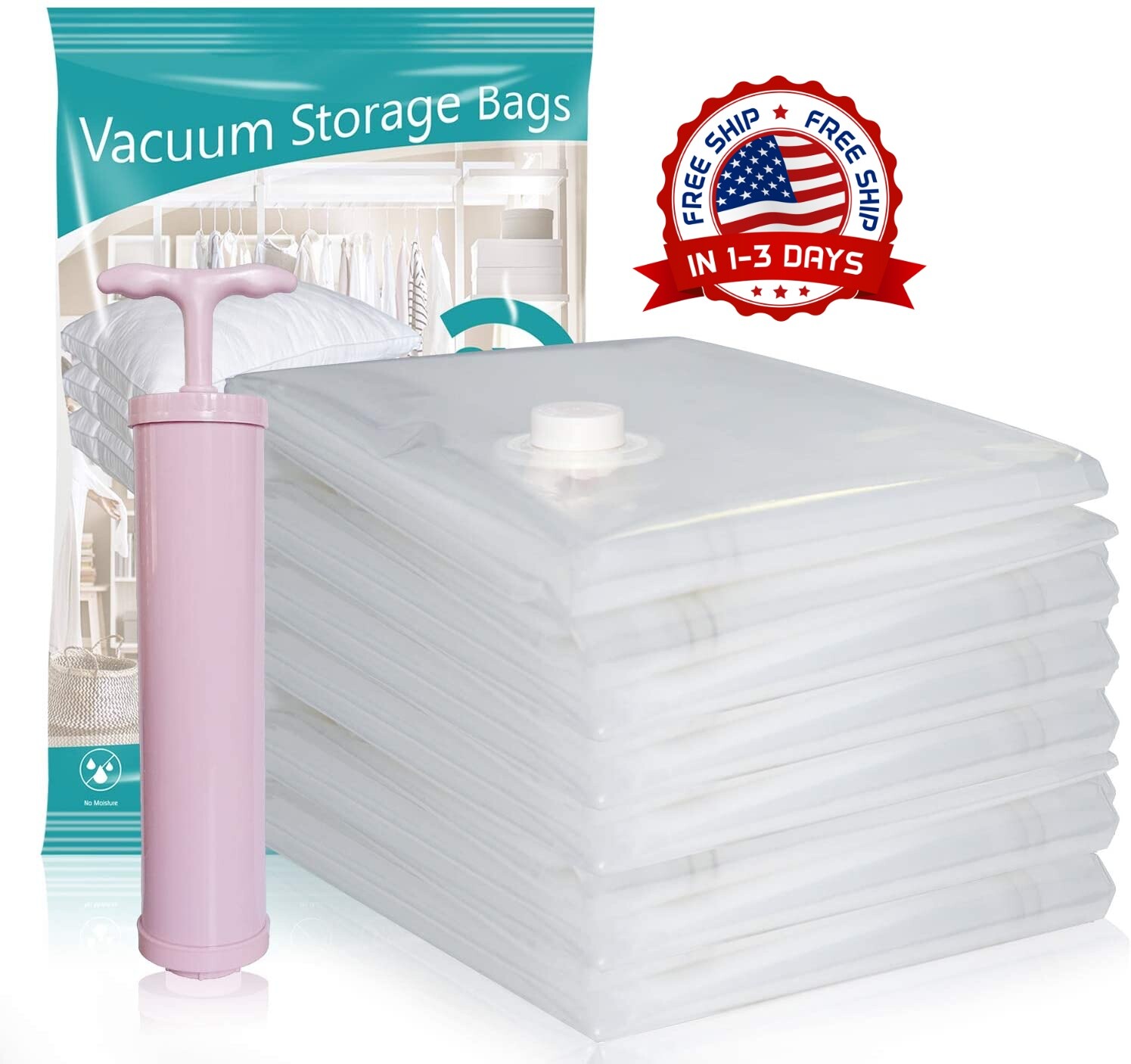 Bolsas Para Guardar Ropa De Almacenamiento En El Closet Al Vacío 8 ...