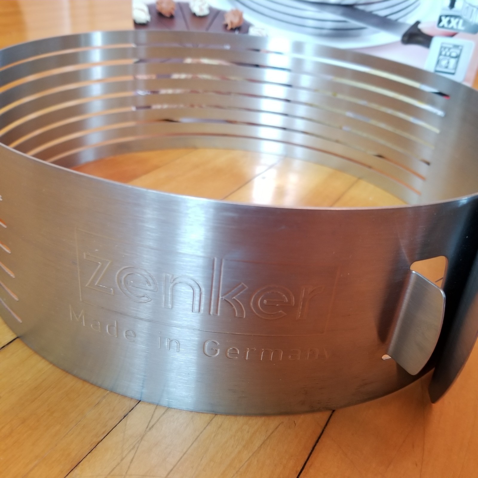 Zenker Patisserie Cake Cutting Slicing Aid Stainless Steel Adjustable 8 ...