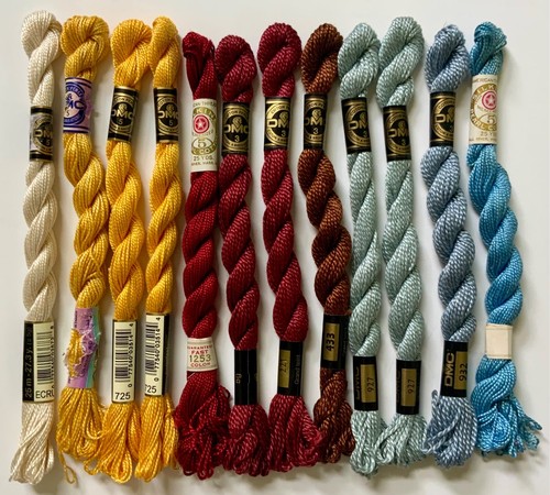 DMC Pearl Perle Cotton Size #3 and #5 Skein Embroidery Thread Twist ...