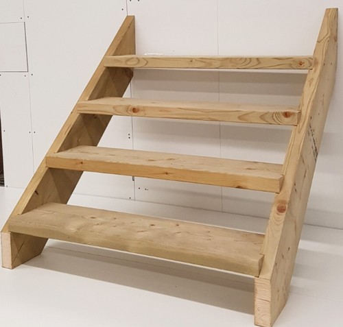 Bespoke Wooden Step Stairs Steps Decking Garden Timber Outdoor Caravan ...