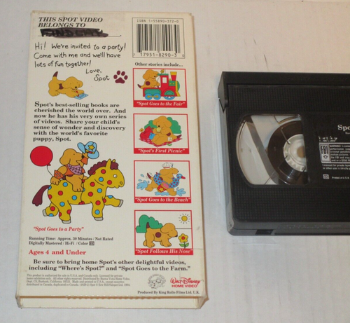 Spot Goes to a Party (VHS, 1998) for sale online | eBay
