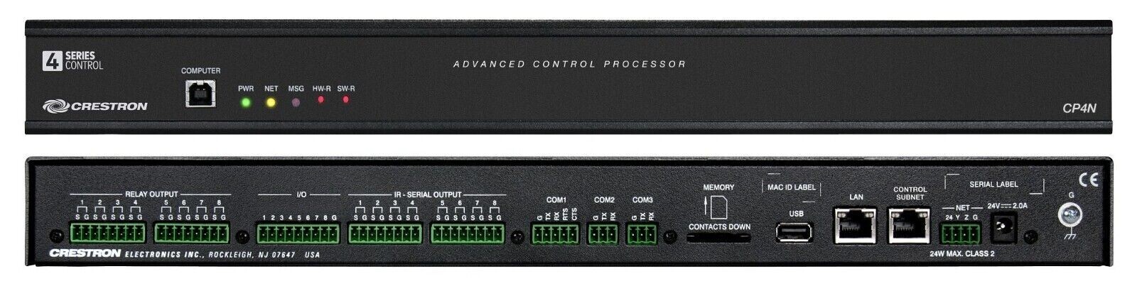Crestron CP4N / 4-Series Control System Processor Black / OPEN BOX for ...
