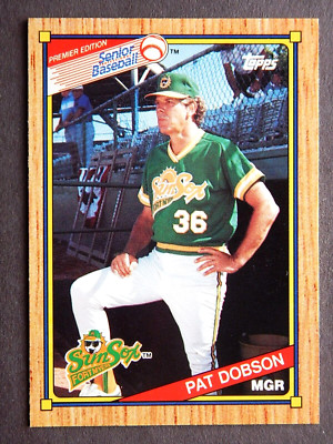 Pat Dobson #96 Topps Senior League 1989 Baseball Card (Fort Myers Sun ...