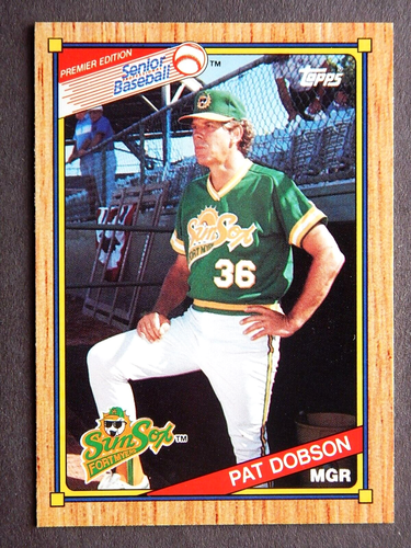 Pat Dobson #96 Topps Senior League 1989 Baseball Card (Fort Myers Sun ...