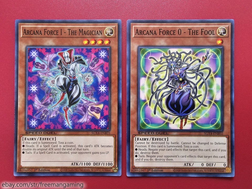 Yugioh Sartorius Arcane Force Deck 43 Cards The World Light Barrier ...