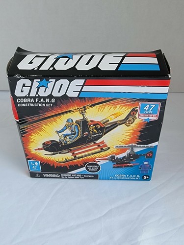 GI Joe Helicopter Cobra F.A.N.G. 47 Piece Construction Set Toy Build By ...