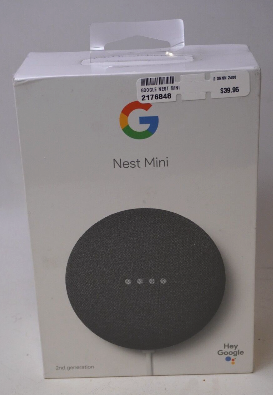 Google Nest Mini (2nd Generation) Smart Speaker - Charcoal for sale ...