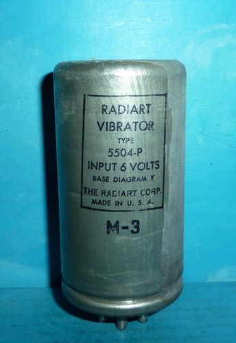 Radiart Vibrator Type 5504-P 6 Prong 6V Base Diagram Y Guaranteed | eBay