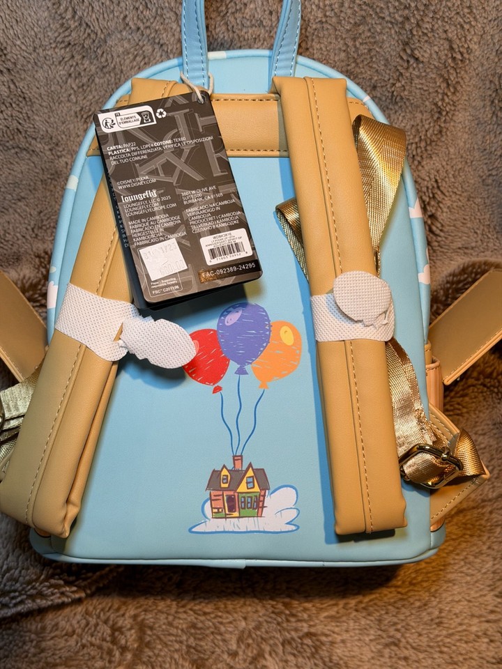 Loungefly Disney Pixar Up A World of Adventure Carl and Ellie Mini ...