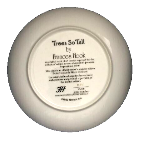 Trees So Tall By Frances Hook COLLECTOR PLATE with small edge chip ...