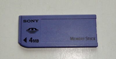 SONY MSA-4A model 4MB Memory Stick NON-PRO AUTHENTIC | eBay