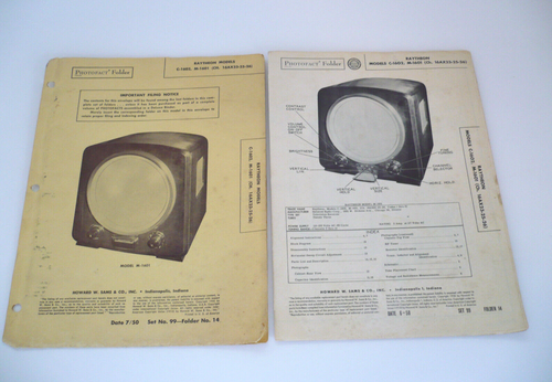 1950 Photofact Folder Raytheon Models C-1602, M-1601 | eBay