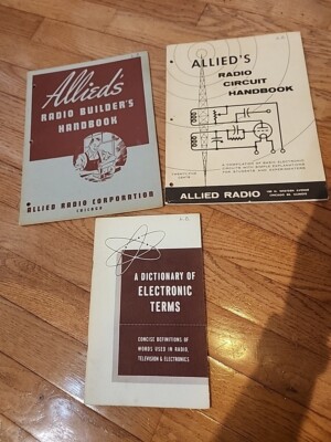 Allied's Radio Circuit Handbook and Radio Builder's Handbook Lot of 3 ...