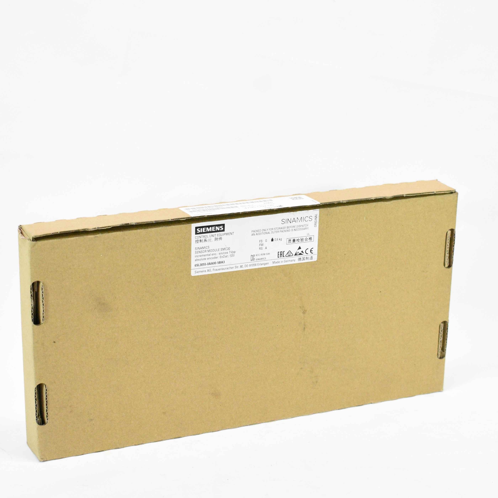 Siemens SINAMICS S120 Sensor Module SMC20 (6SL3055-0AA00-5BA3) for sale ...