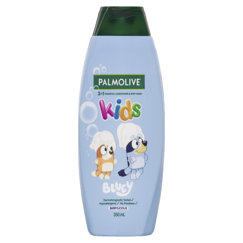 Palmolive 3in1 Kids Bluey Shampoo, Conditioner & Bodywash 350mL ...
