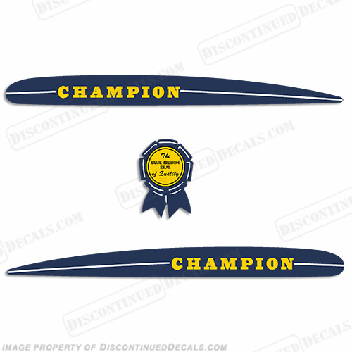 Fits 1947-1950 Champion Vintage Antique Outboard Motor Engine Decals | eBay