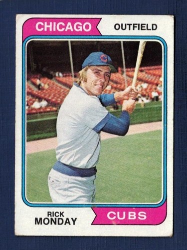 1974 Topps Rick Monday #295 Chicago Cubs EX- | eBay