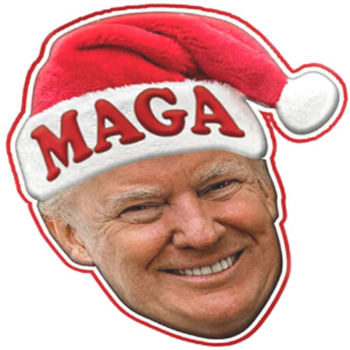 Trump Santa MAGA Sticker Christmas Stickers | eBay